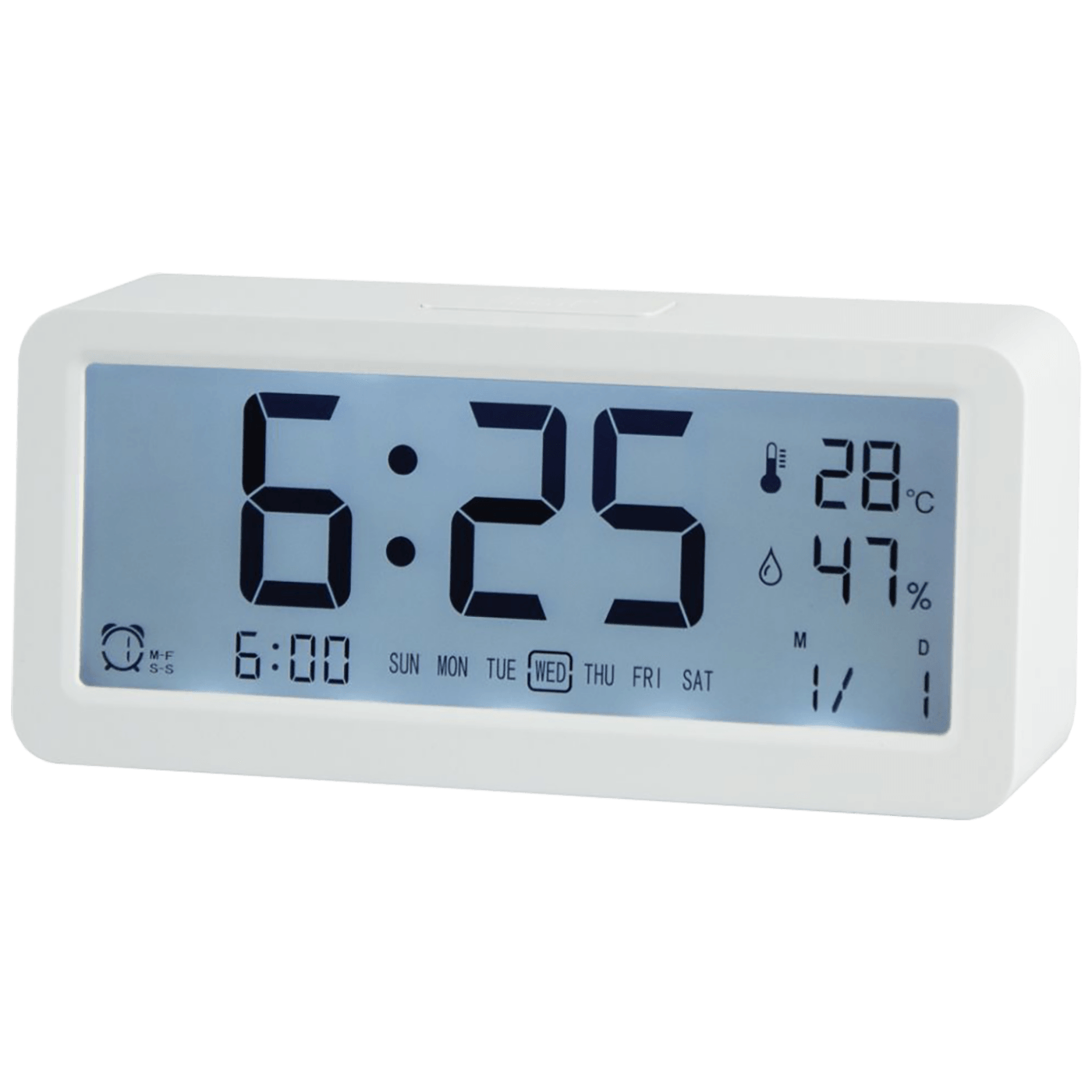 MeanIT Sat sa alarmom, termometrom i merenjem vlažnosti vazduha – A1