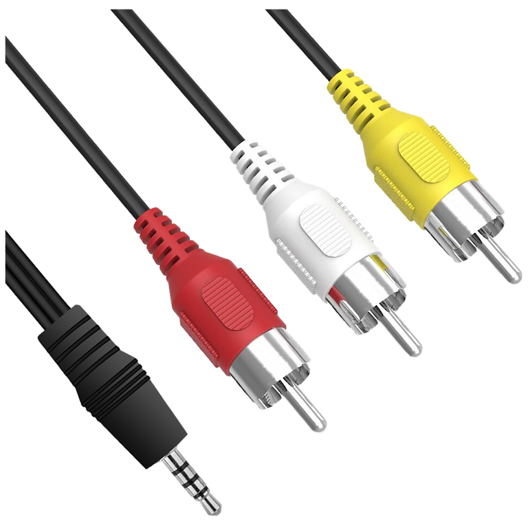 REDLINE Mini AV 3.5 mm na RCA kabel, dužina 1.2 met – C-AV120