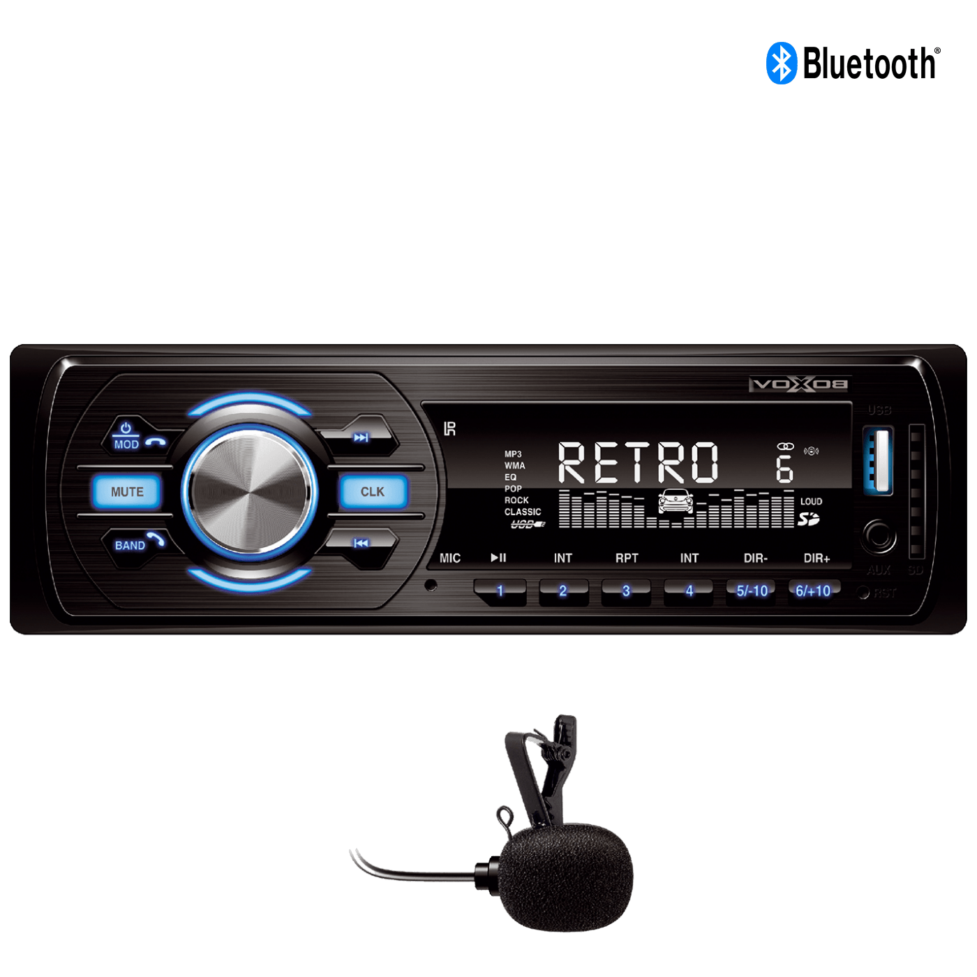 SAL Auto radio, 4 X 45W, Bluetooth, FM, USB / SD / AUX,daljinski – VB 4000