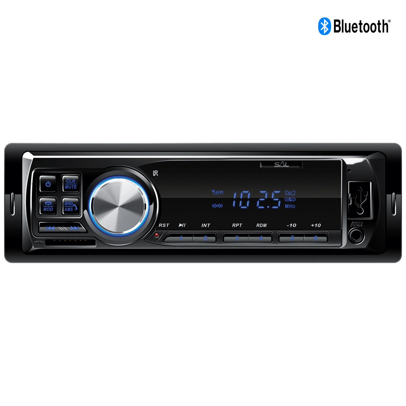 SAL Auto radio, 4 x 45W, BT, FM, USB/SD/AUX, daljinski upravljač – VBT 1100/BL