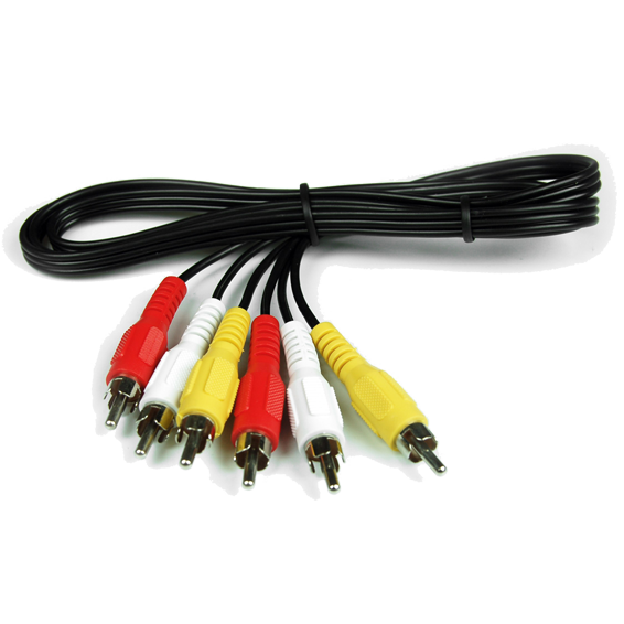 ZED electronic Kabel 3cinch-M na 3cinch-M – V12-5
