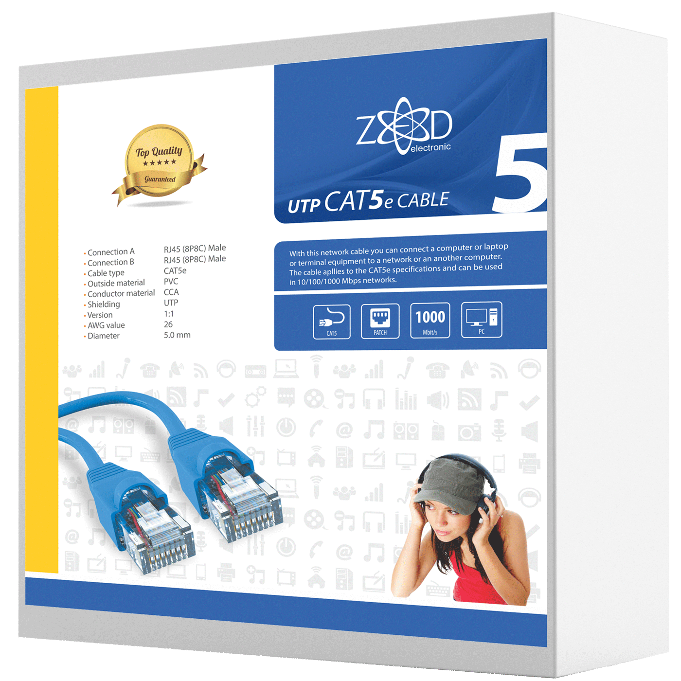 ZED electronic Mrežni FTP kabel, CAT5E, 30 met – FTPC/30