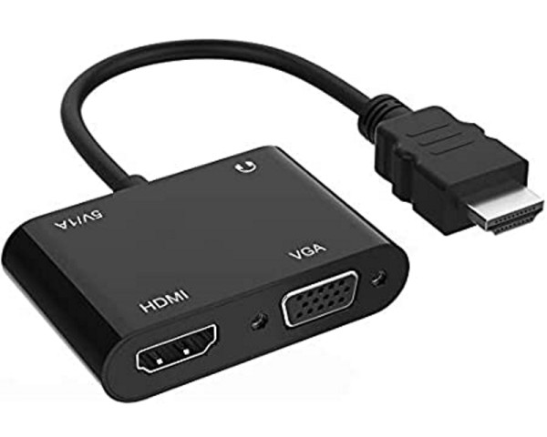 FAST ASIA Adapter-konvertor HDMI na HDMI+VGA+MICRO+AUDIO