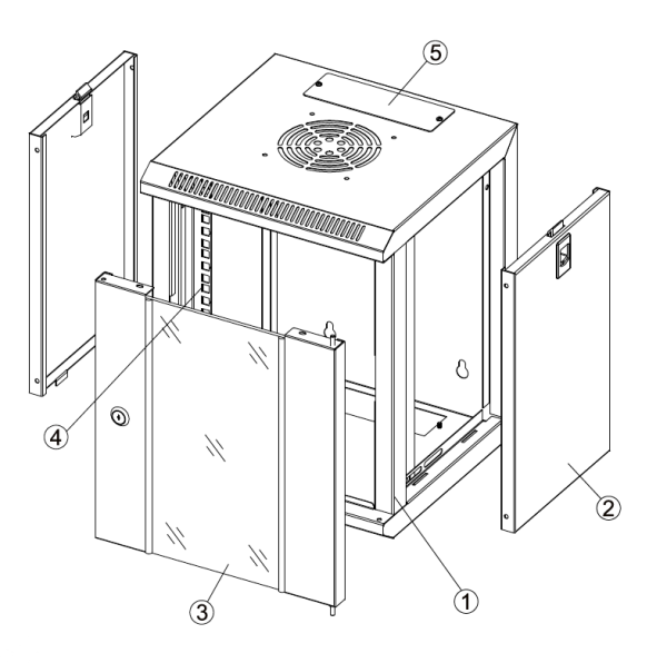 Safewell SMM 10'' 312x300x350 sa policom i organizatorom kablova ( 4682 )