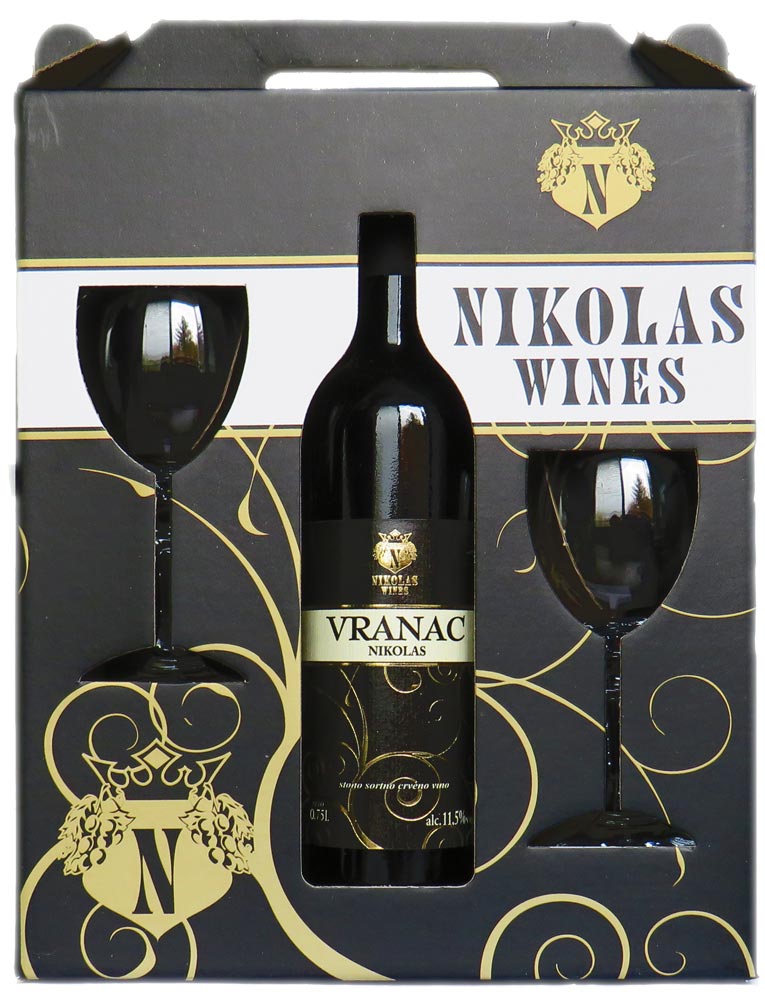 VINO CRNO 0,75L+2 CASE NIKOLAS WINES