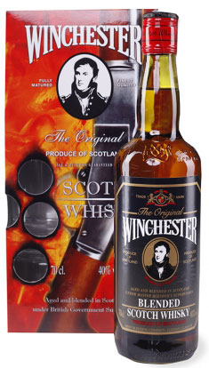 WHISKY WINCHESTER 0,7L+2 CASE