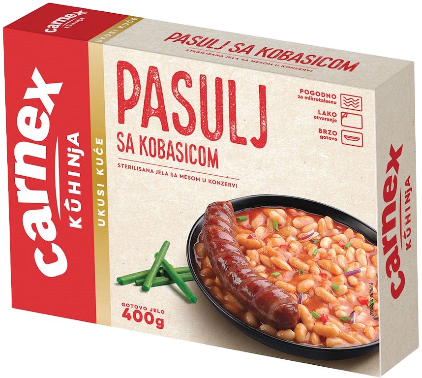 PASULJ SA KOBASICOM 400G CARNEX