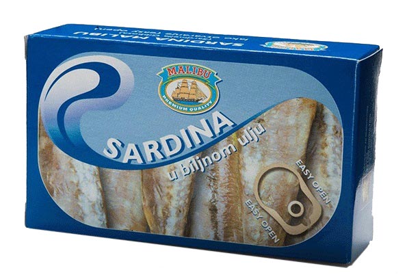 SARDINA MALIBU U ULJU 125G