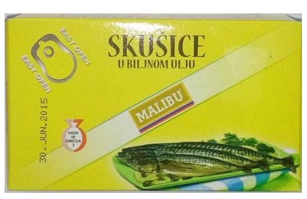 SKUSICE MALIBU U ULJU 125G