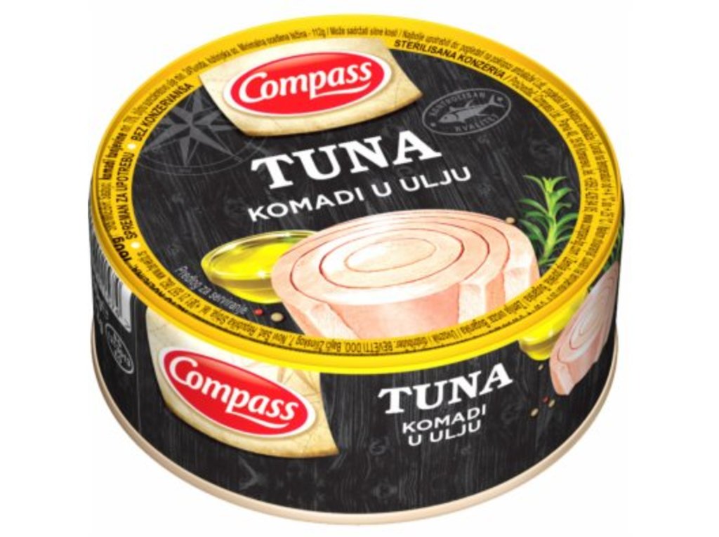 TUNJEVINA KOMADI COMPASS U ULJU 160G