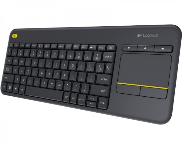 LOGITECH K400 Plus Wireless Touch YU crna tastatura