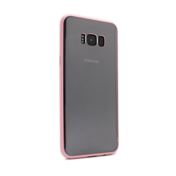 Torbica Clear Cover za Samsung G955 S8 plus roze