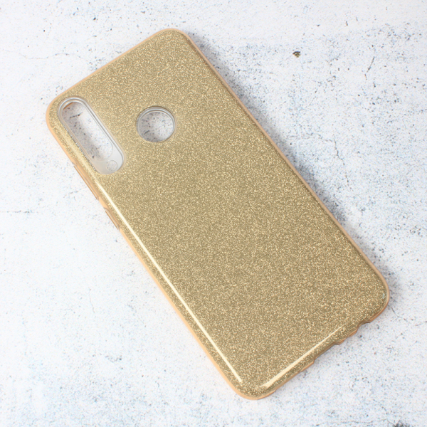 Torbica Crystal Dust za Huawei Y6p zlatna