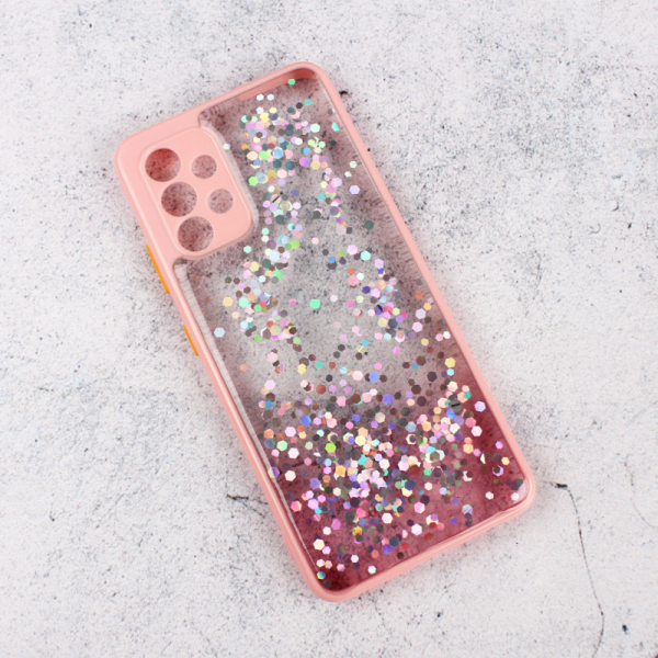 Torbica Frame Glitter za Samsung A325F Galaxy A32 4G (EU) roze