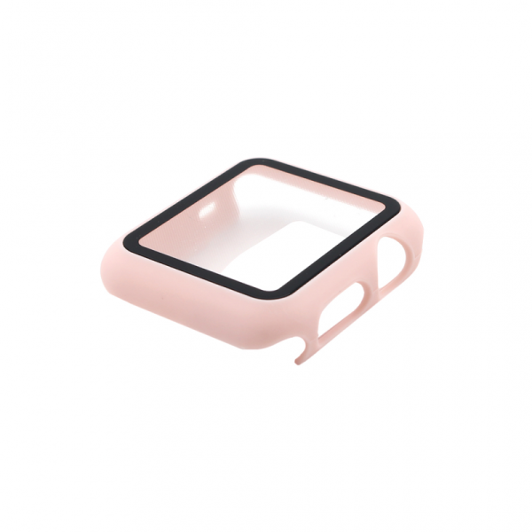 Tempered glass case za iWatch 38mm pink