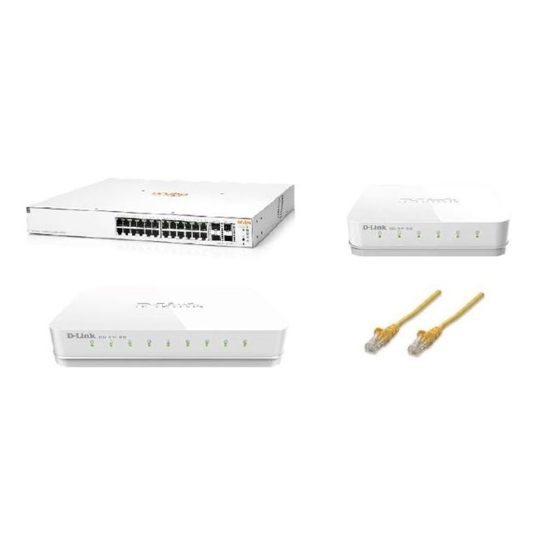 Aruba IOn 1930 24G PoE+GO-SW-8G/E + GO-SW-5G/E + kabl