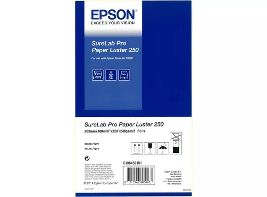 SureLab Pro Paper Luster 250 BP 8" 2rolls
