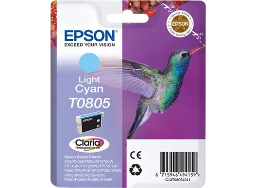 Singlepack Light Cyan T0805 Claria Photographic Ink