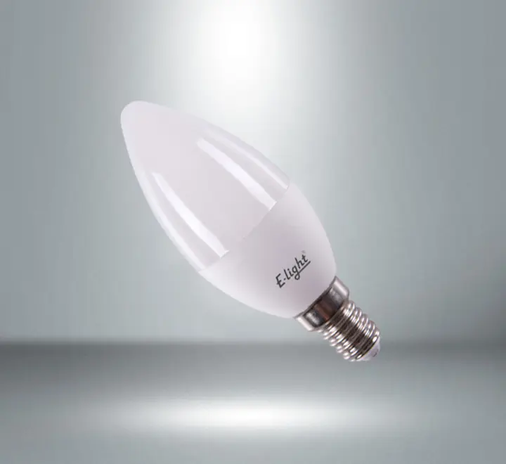 LED sijalica E-Light C37 5W E14 3000K bela