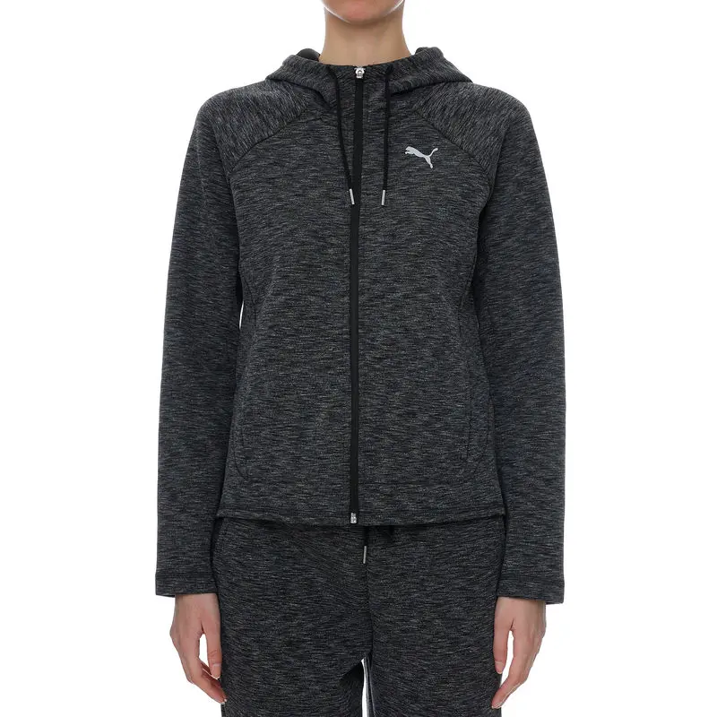 PUMA Ženski duks Evostripe Full-Zip sivi