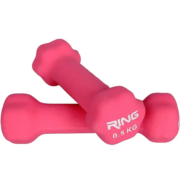 RING Set bučica 2X0.5Kg Neopren Rx Db 2133-0.5 roze