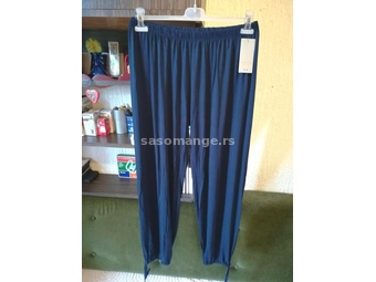 Nove zenske pantalone za punije dame i devojke Tonda Plave XXL Novo