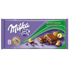 *Milka hazelnuts 80g