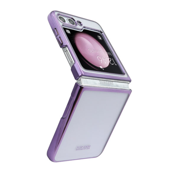 Samsung Z Flip 5 Lines silikonska futrola (Purple)