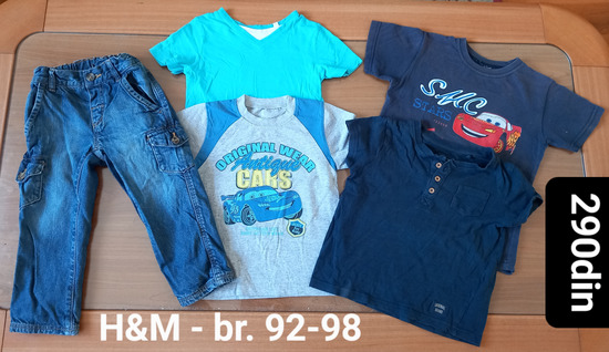 H&M Cars farmerke majice za dečake br. 92-98