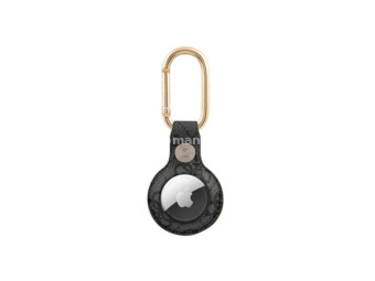 Guess Airtag 4G Pu Script Logo Dog Clip crni.