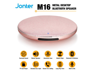 Bluetooth zvucnik Jonter M16 BTSM1/16 pink