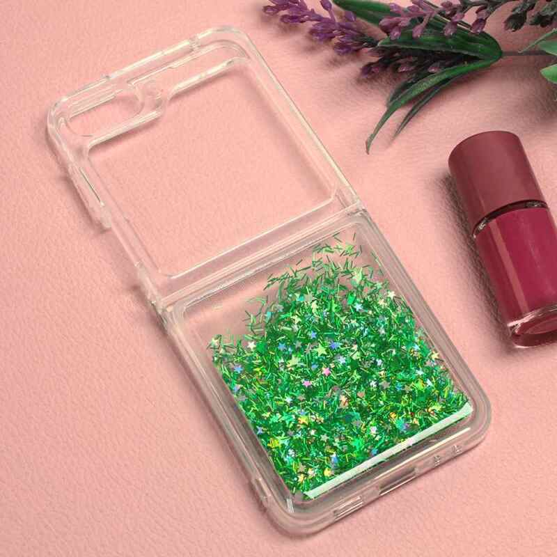 Maska Glitter za Samsung F731B Galaxy Z Flip 5 5G zelena