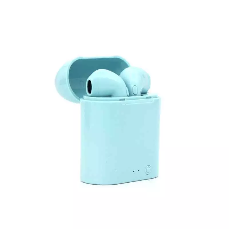 Bluetooth slusalice i7 mini svetlo plava HQ