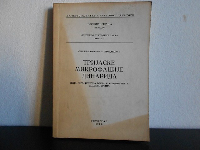 Trijaske mikrofacije Dinarida