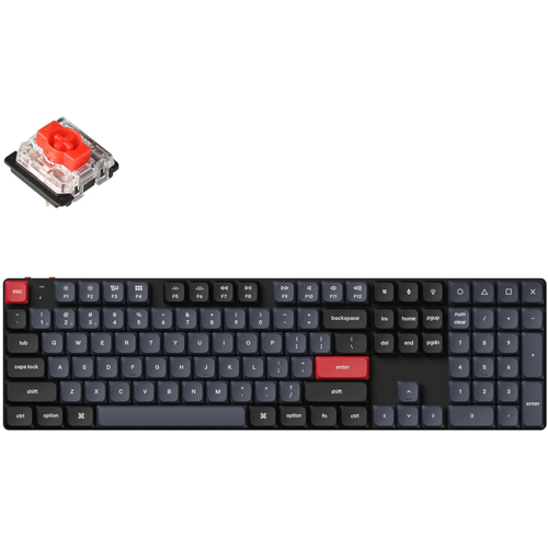 Keychron K5 Pro QMK/VIA low-profile MX 2.0 Red Switch RGB - Bežična mehanička tastatura