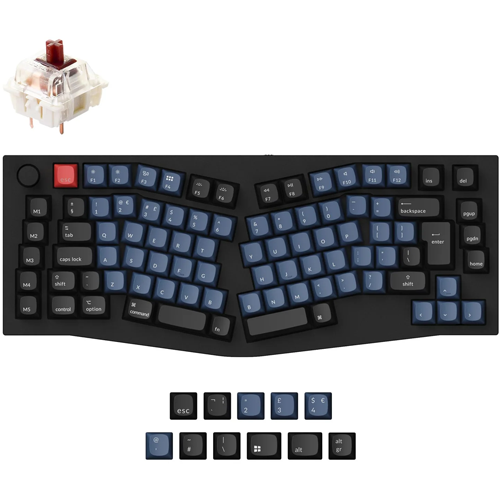 Keychron Q10 (Alice Layout) QMK G Pro Brown Switch - Žičana mehanička tastatura