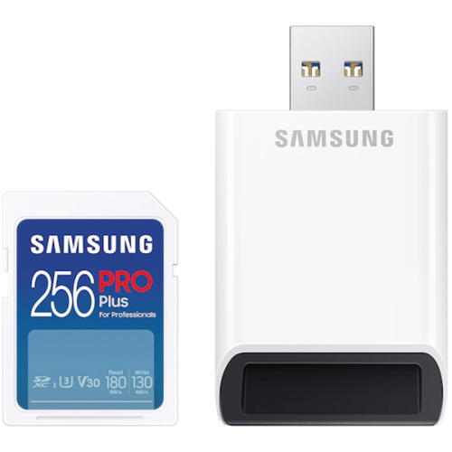 Samsung 256GB PRO Plus SDXC memorijska kartica + čitač | MB-SD256SB