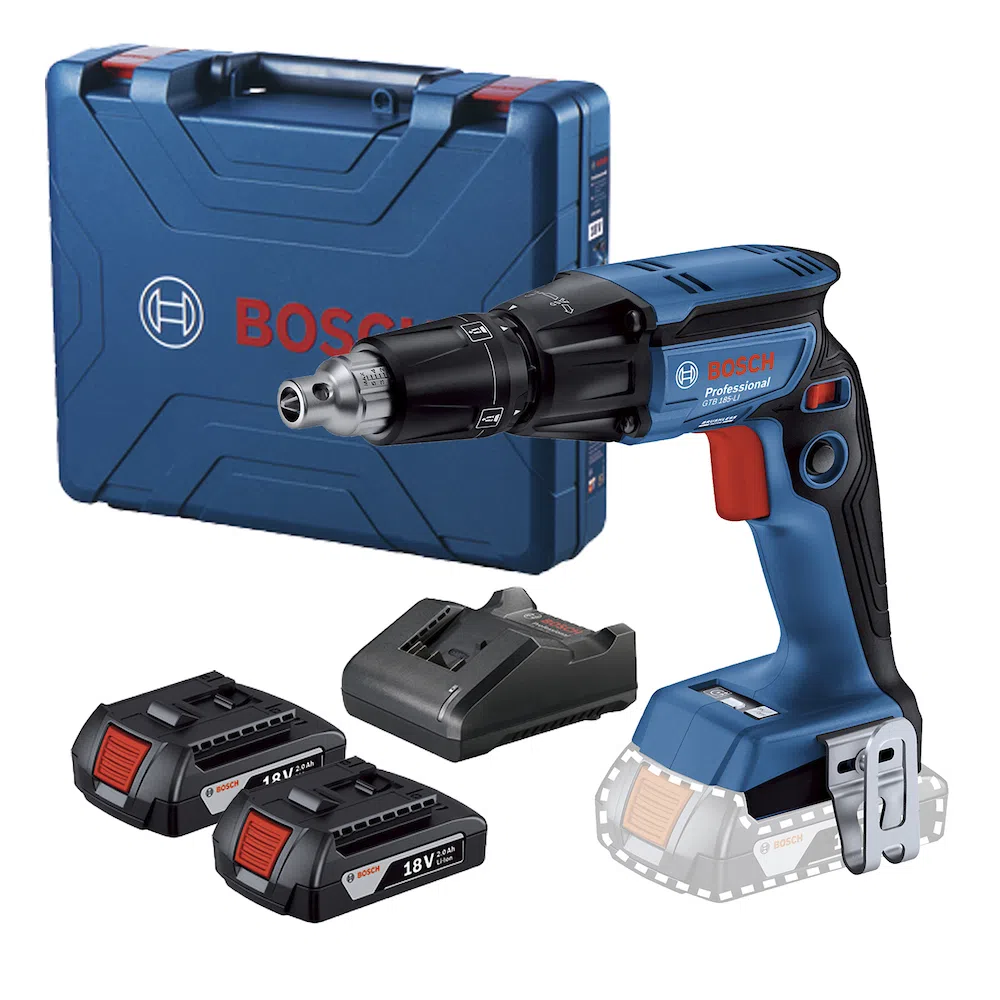 Bosch šauber GTB 185-Li 2×2,0Ah + kofer 06019K7020