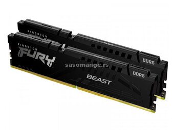 KINGSTON DIMM DDR5 64GB (2x32GB kit) 5600MTs KF556C40BBK2-64 Fury Beast black