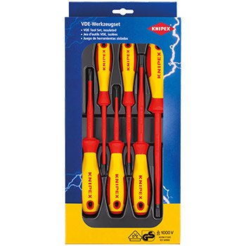 Knipex set izolovanih odvijača 1000V 6/1 00 20 12 V02