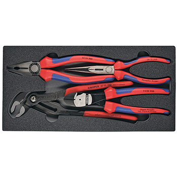 Knipex komplet klešta "Basic 2" 4/1 u penastom ulošku 00 20 01 V08