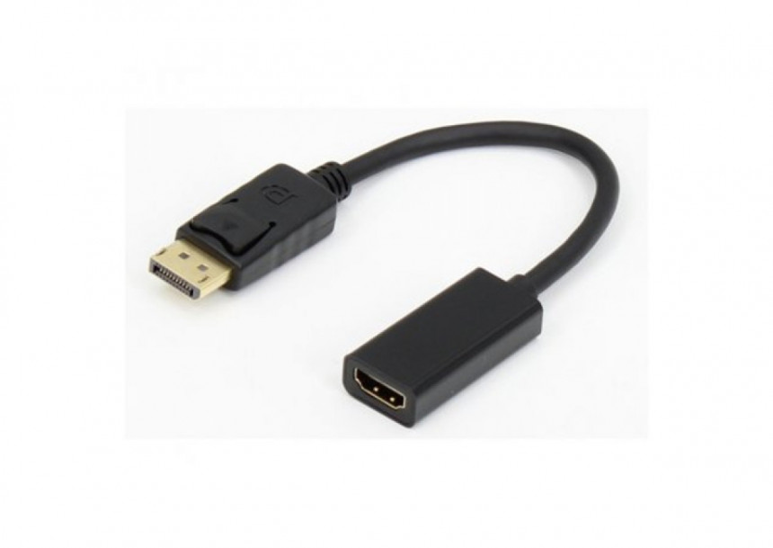Adapter E-Green DisplayPort 1.4(M)-HDMI 2.0(F) kabl 20cm crni