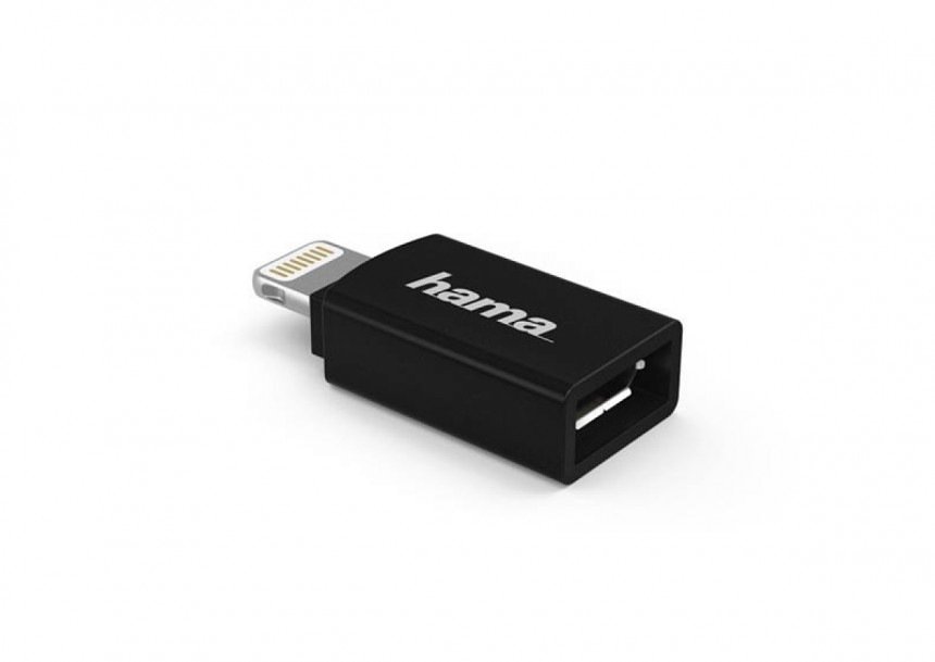 Adapter HAMA Micro USB(F) na IPhone MFI(M)