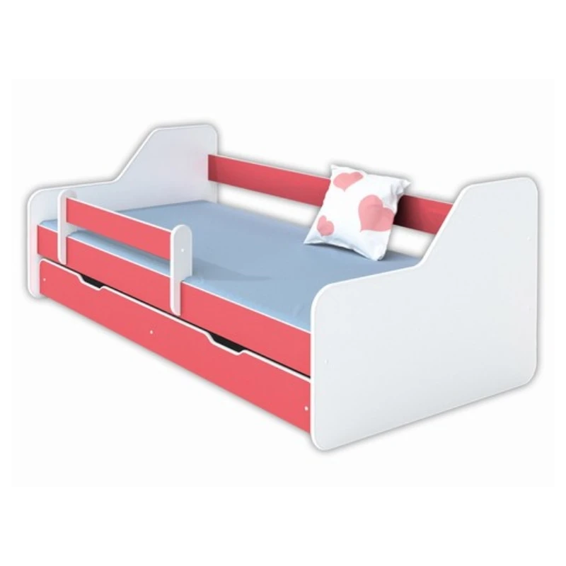 Krevet Bella Luni Dione 1 za decu sa fiokom Roze, 160x80