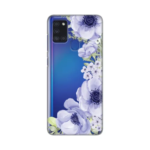 Silikonska futrola - maska print Skin za Samsung A217F Galaxy A21s Blue Roses