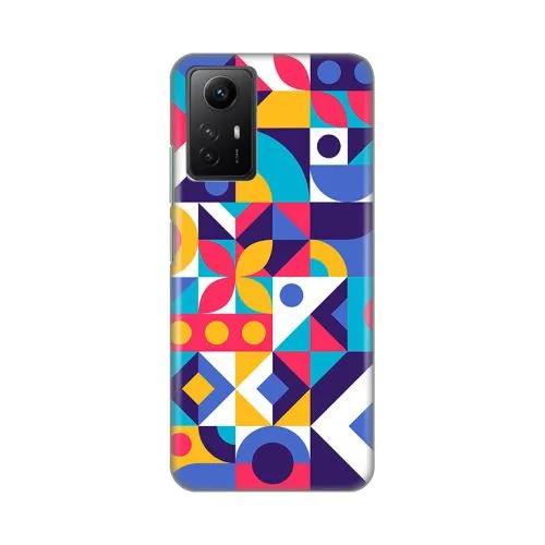 Silikonska futrola - maska print Skin za Xiaomi Redmi Note 12S (EU) Colorful Mosaic