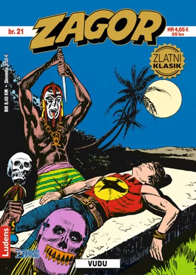 Ludens Zagor zlatni klasik 21, korica B - Vudu