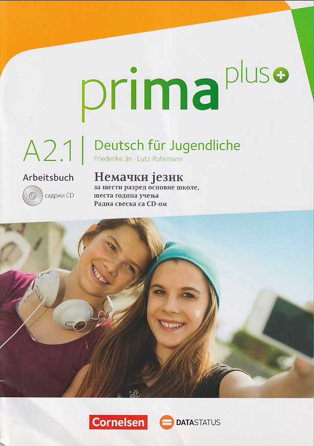 PRIMA PLUS A2.1 – RADNA SVESKA iz nemačkog jezika za 6. razred šesta godina učenja (Data Status)