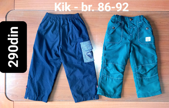 Kik zimske pantalone za dečake br. 86-92