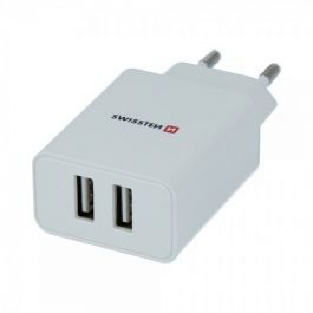 SWISSTEN Kućni Punjač 2.1A 2xUsb (Bela) *R